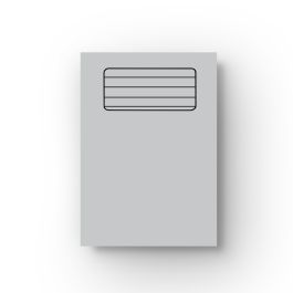 30mm/10mm/10mm Lined Handwriting A4 Exercise Book - Grey Cover