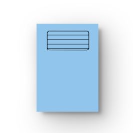 Lined A4 Exercise Book - Light Blue Cover