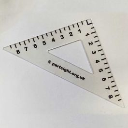 Large Print Isosceles Triangle